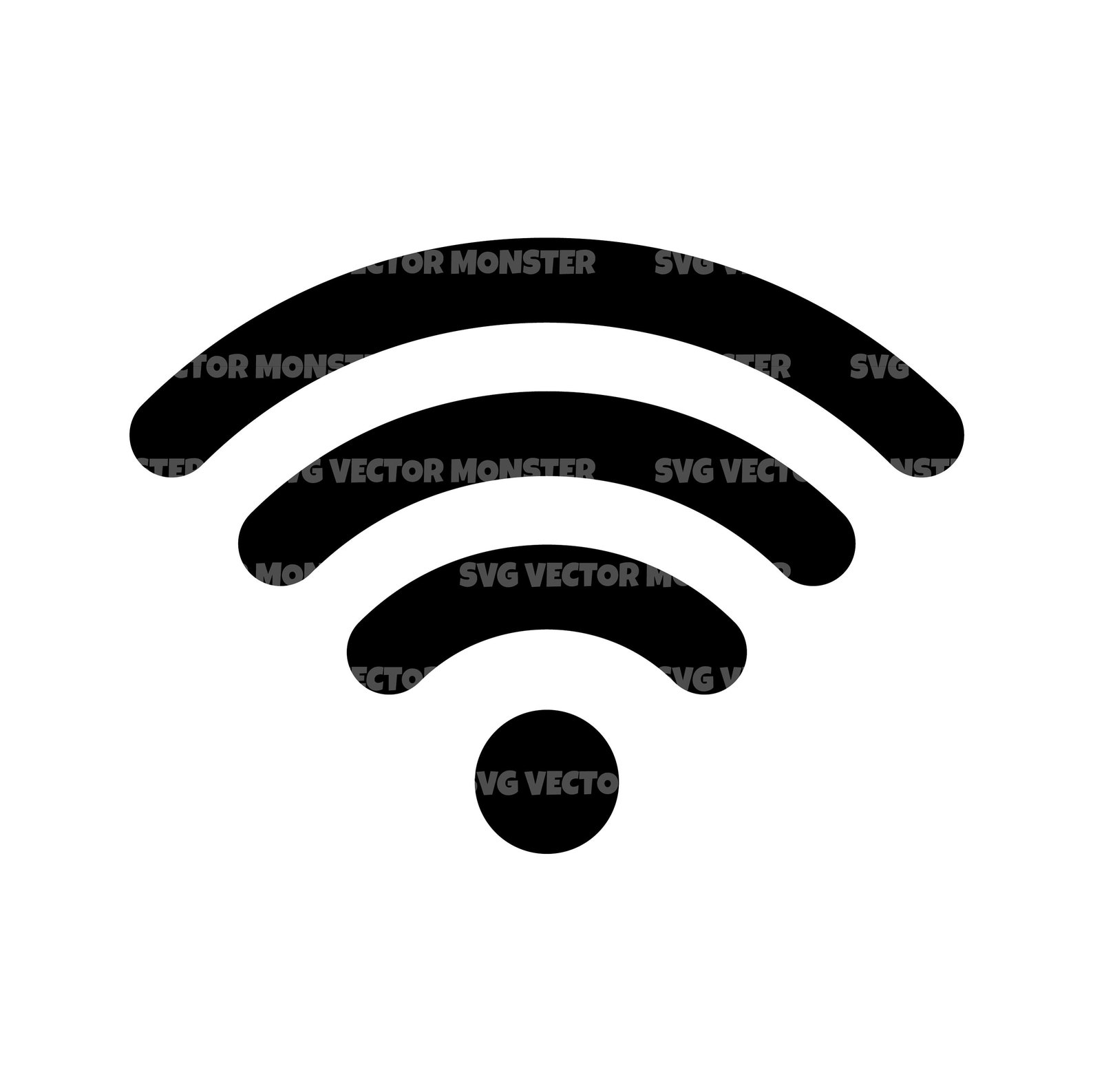 Wifi Svg, Wi-fi Icon, Internet Sign Svg. Vector Cut File for Cricut ...