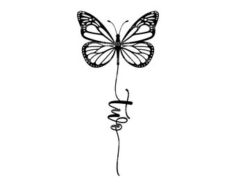 Butterfly Two Svg - Etsy