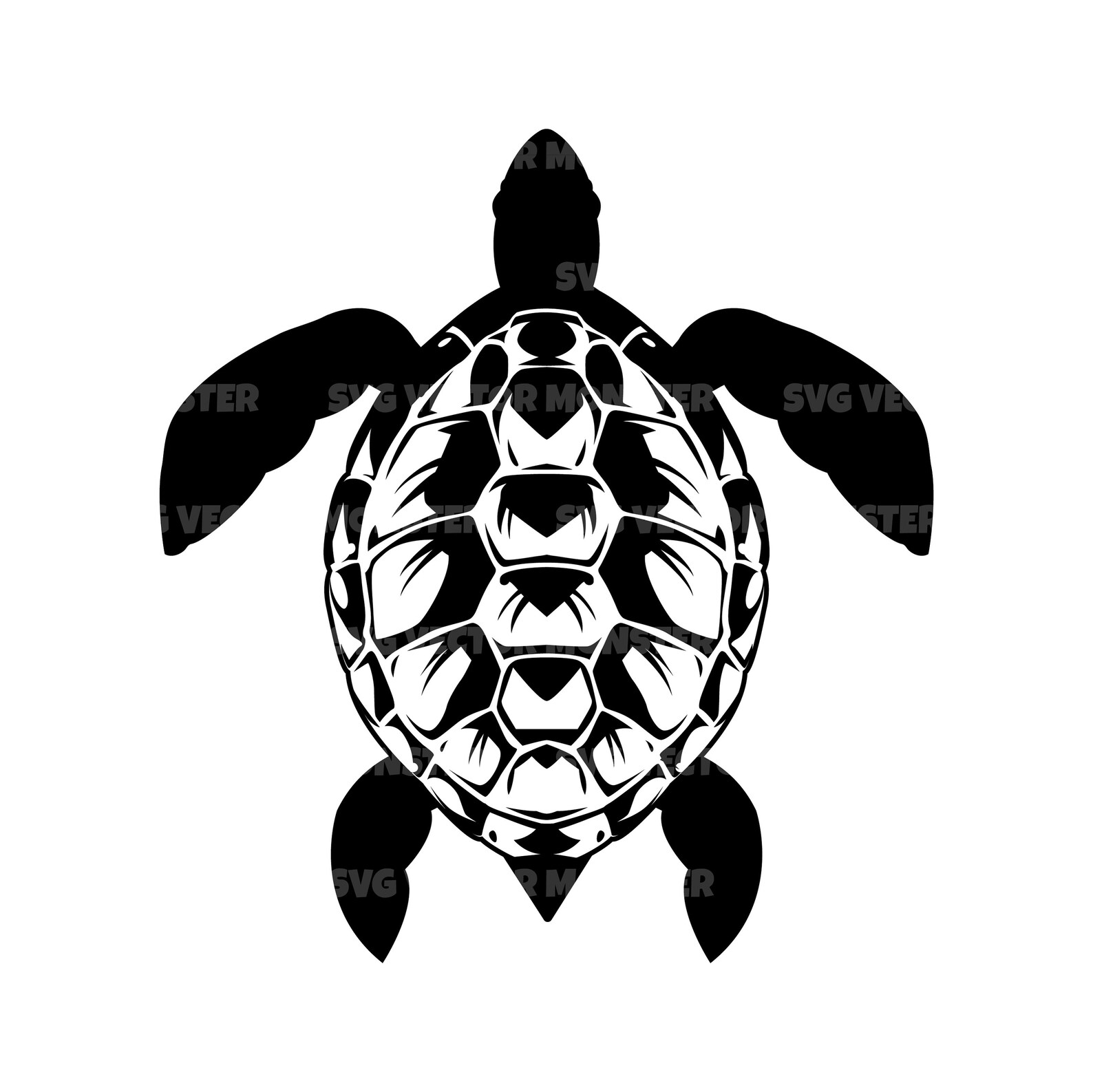 Sea Turtle Svg. Vector Cut File for Cricut Silhouette Pdf - Etsy