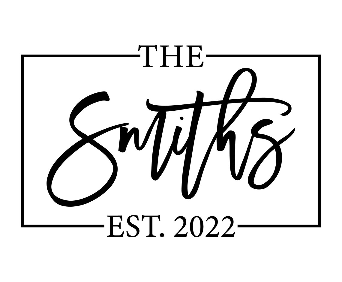 Custom Family Name Sign Svg Personalized Last Name Sign Svg - Etsy