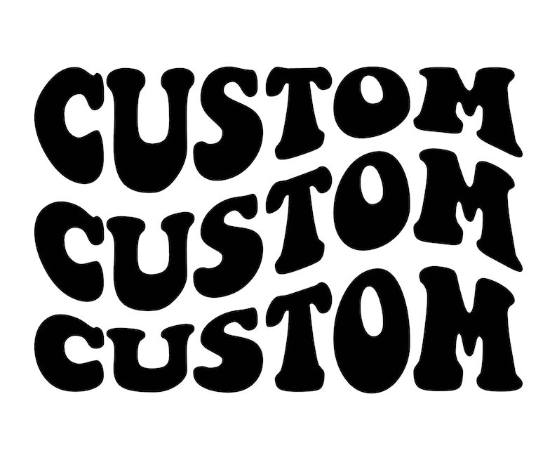 Custom Wavy Text Svg, Personalized Retro Wavy Text Svg, Vintage Name ...