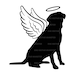 Angel Labrador Svg, Pet Dog Memorial Svg, Pet Loss Svg. Vector Cut File ...