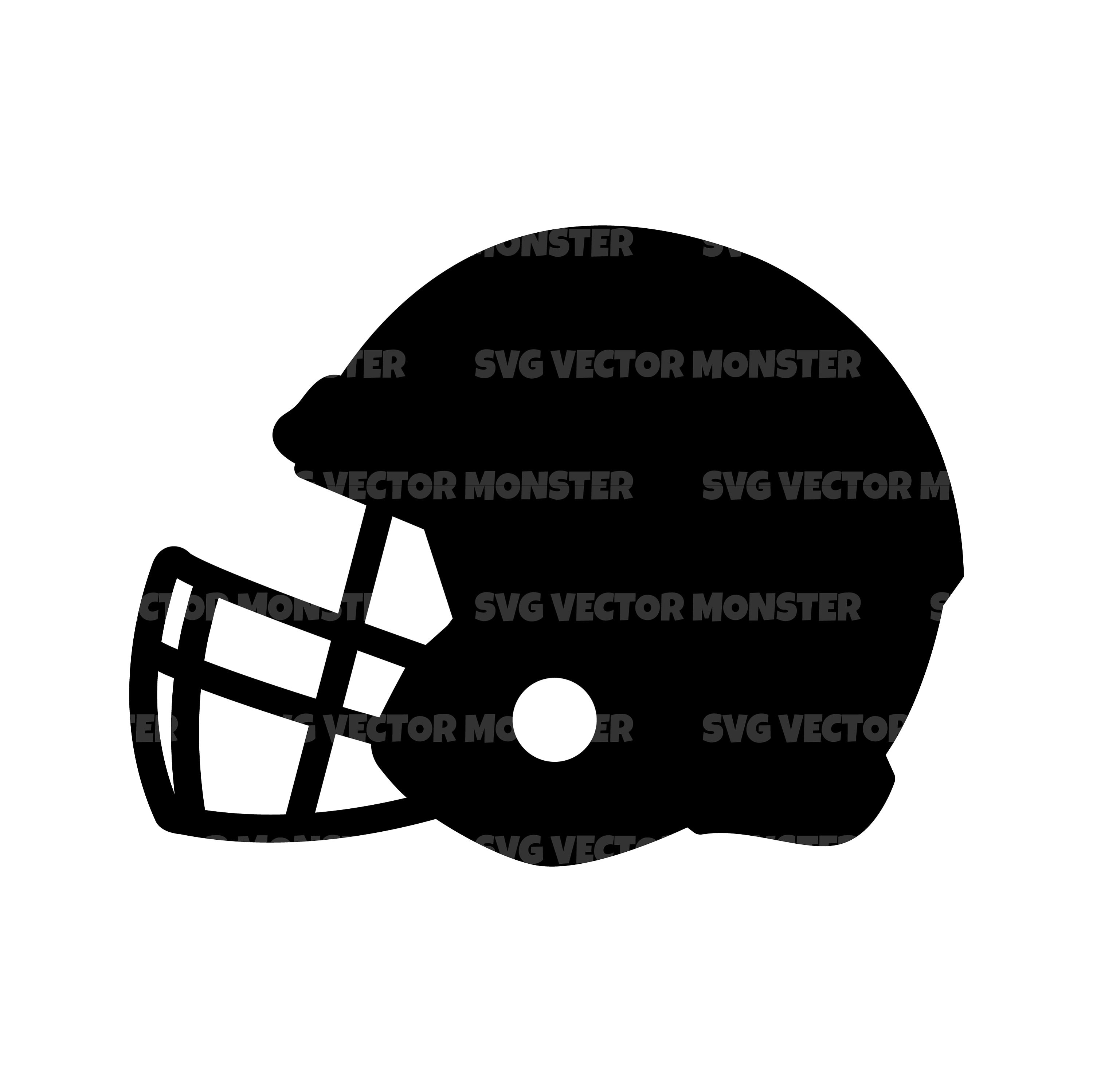 Football Helmet Svg. Vector Cut file for Cricut Silhouette | Etsy