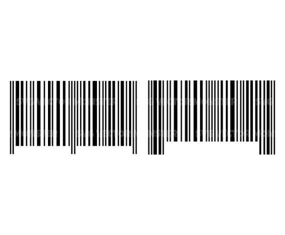 Barcode Svg Plain Barcode Svg Made in Barcode. Vector Cut | Etsy