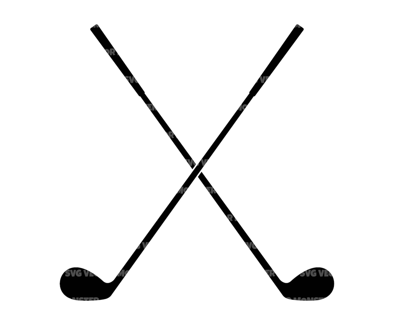 Crossed Golf Clubs Svg Golfer Svg Golf Monogram Svg Vector Etsy