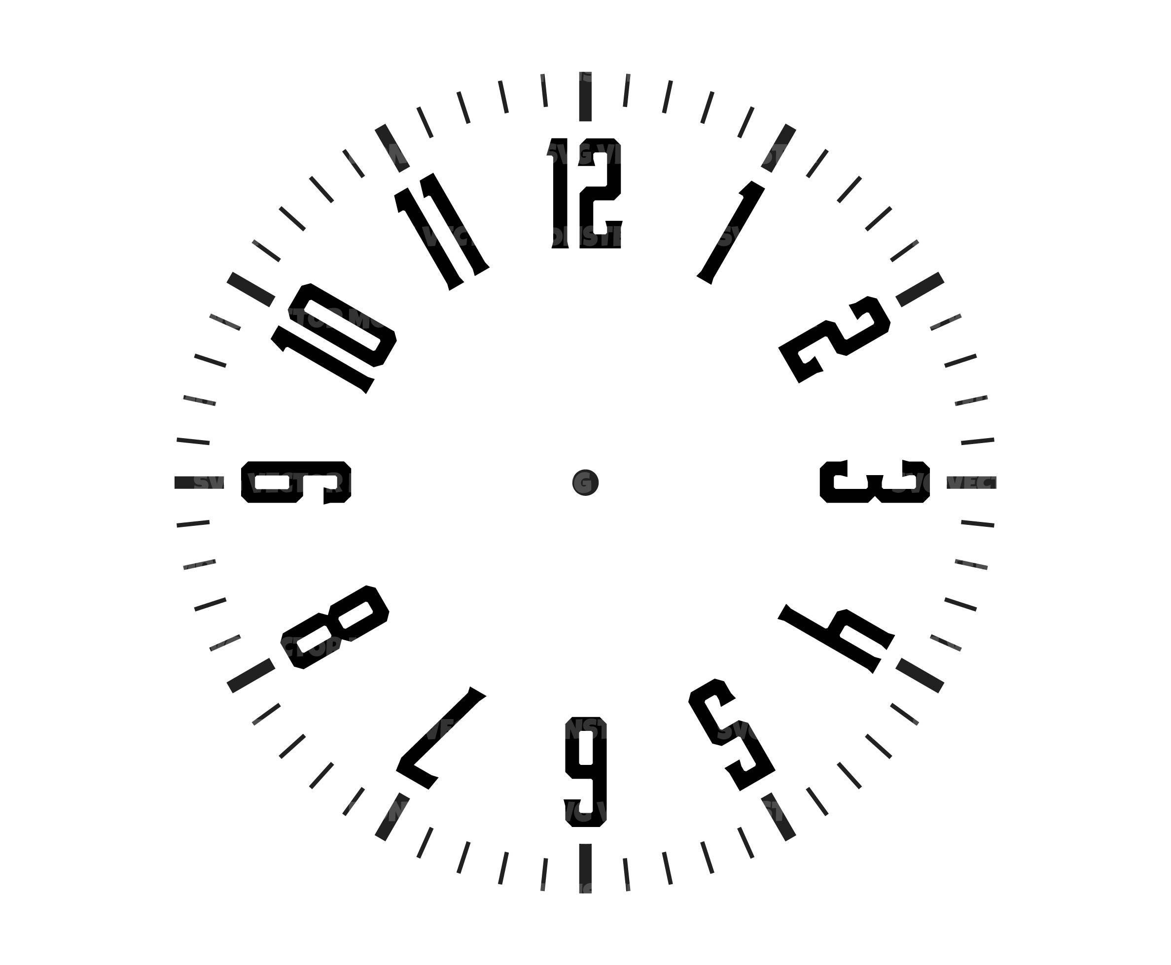 Clock Face Svg, Clock Numbers Png, Clock Numerals, Horloge Svg, Time ...