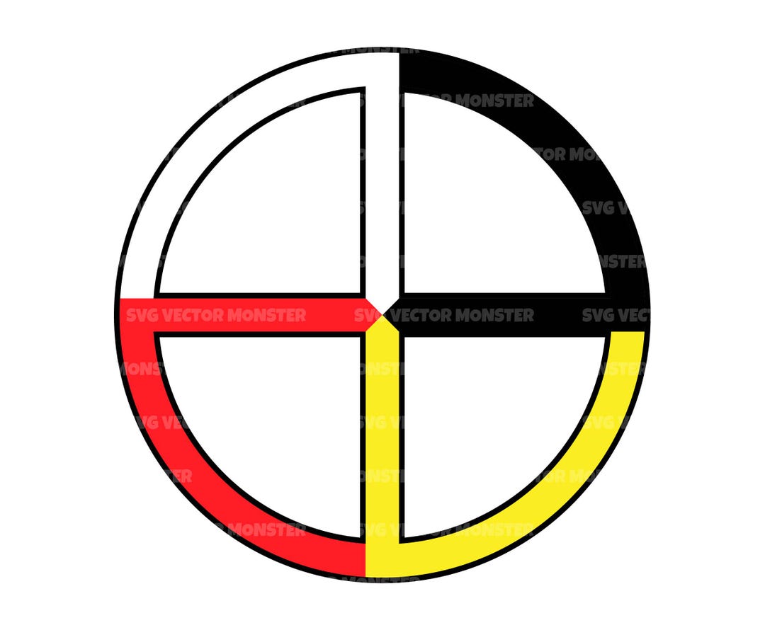 Indigenous Medicine Wheel Svg, Wheel of Life Svg, Native America ...