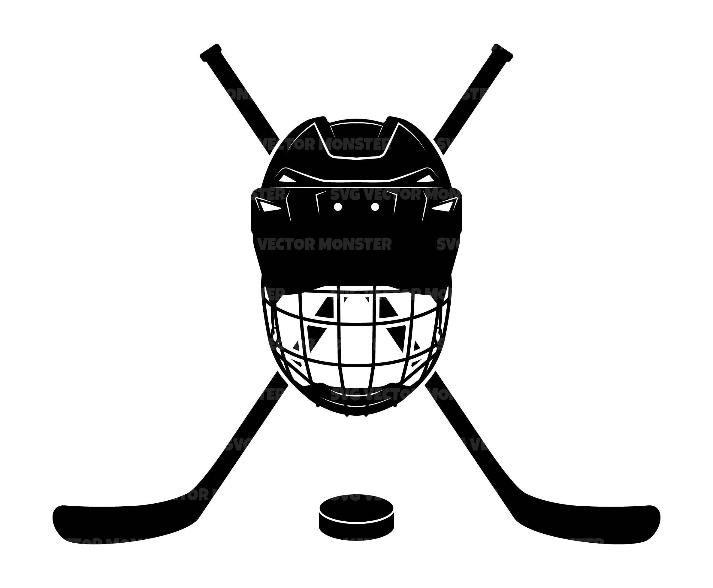 Crossed Hockey Sticks Svg, Puck Svg, Hockey Helmet, Hockey T-shirt ...