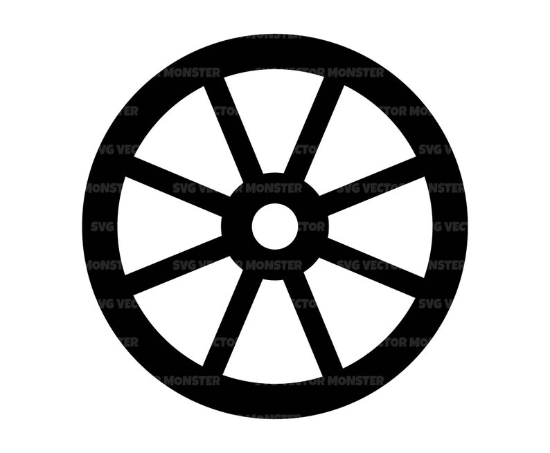 Wagon Wheel Svg, Wooden Wheel Svg, Wagon Wheel Png. Vector Cut File ...