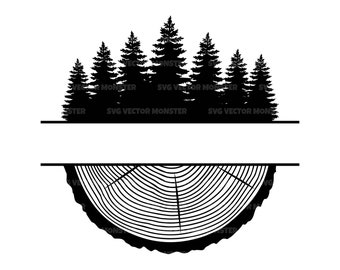 Tree Trunk Svg File | Etsy