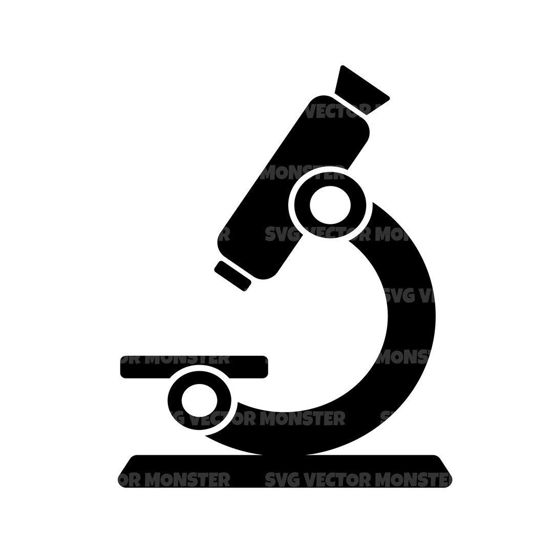 Microscope Svg, Vector Cut File for Cricut, Silhouette, Pdf Png Eps Dxf ...