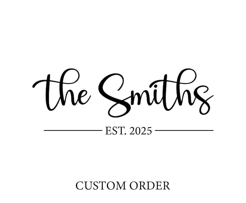 Custom Last Name Sign Svg, Personalized Family Name Sign Svg, Family ...