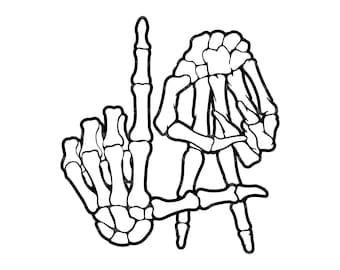 LA Fingers Svg, Los Angeles Hand Sign, LA Hand Gesture Svg, La Skeleton ...