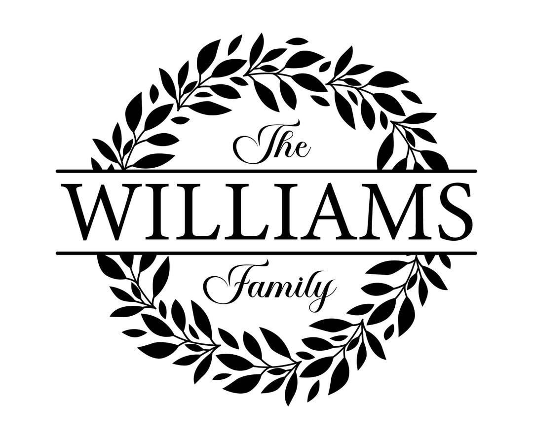 Custom Family Name Sign Svg, Personalized Last Name Sign Svg, Family ...