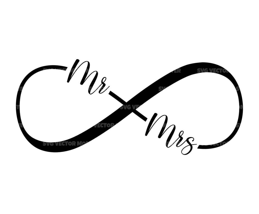 Mr. and Mrs. Svg, Infinity Symbol Svg, Honeymoon T-shirt, Wedding ...
