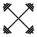 Crossed Barbells Svg, Weight Svg, Workout Svg, Bodybuilding Svg. Vector ...