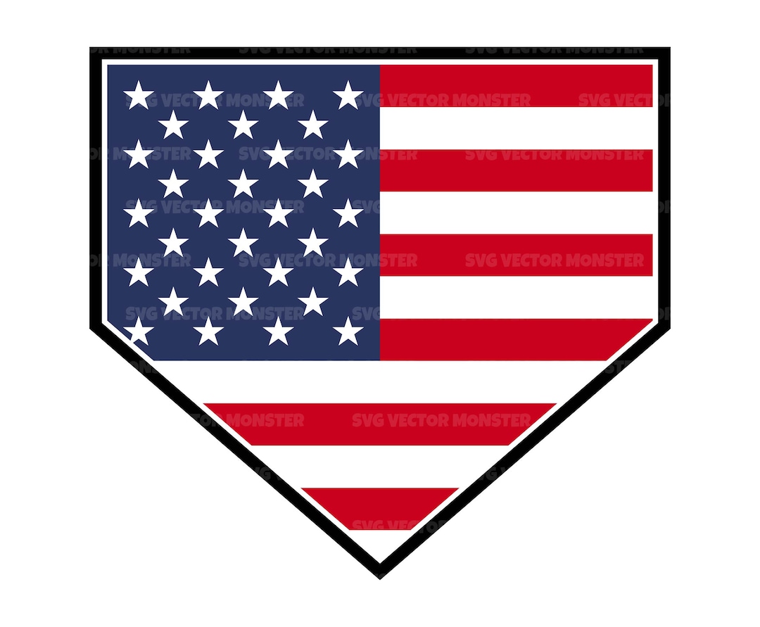 Home Plate Svg, American Flag Svg, Baseball Svg, Home Run, Softball ...