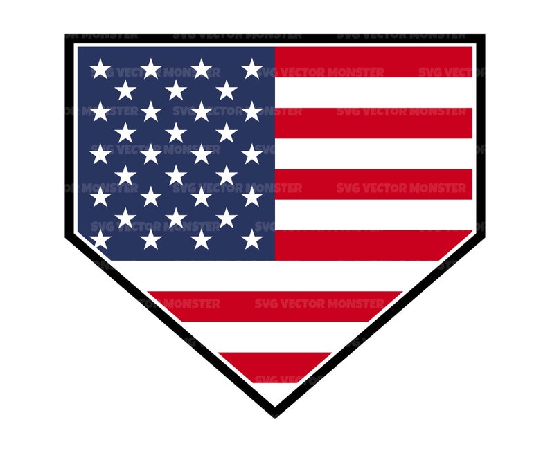 Home Plate Svg, American Flag Svg, Baseball Svg, Home Run, Softball ...