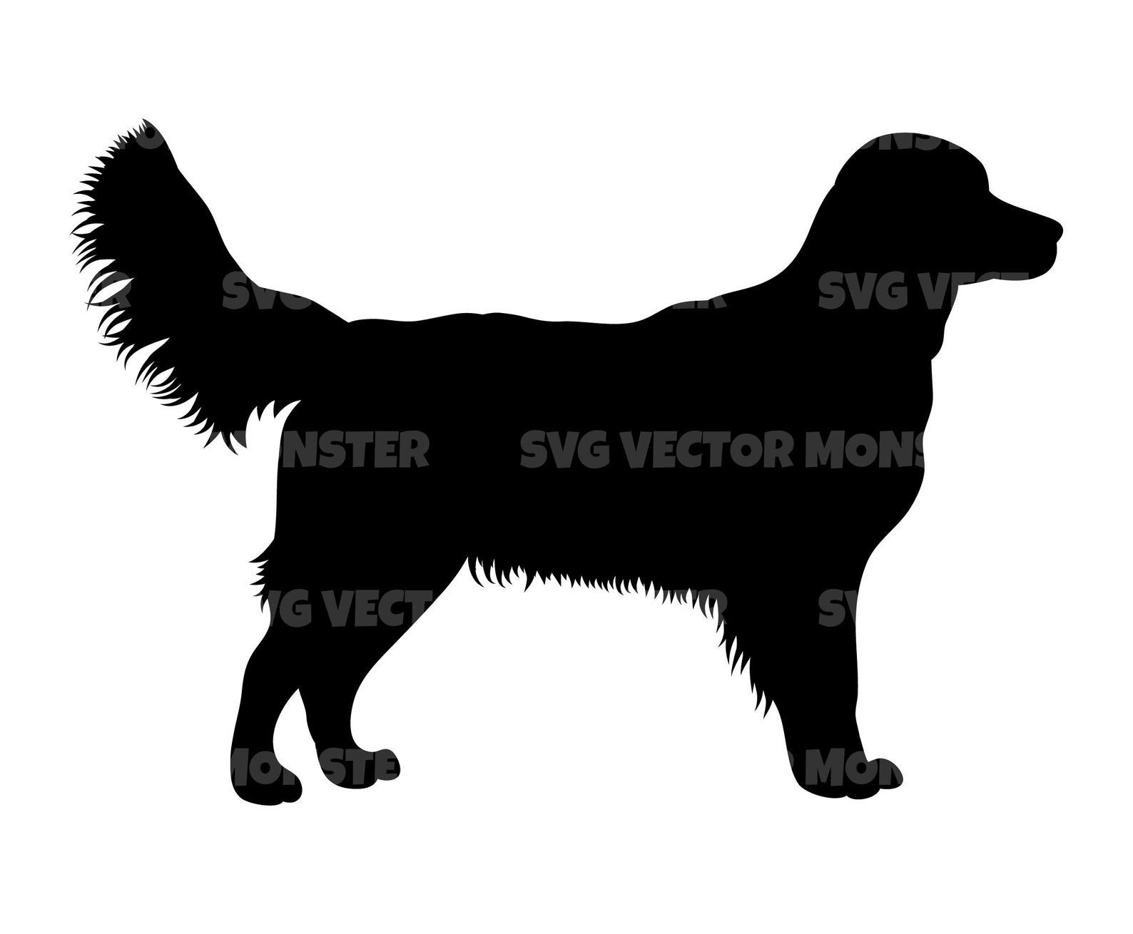 Golden Retriever Svg. Vector Cut File for Cricut, Silhouette, Pdf Png ...