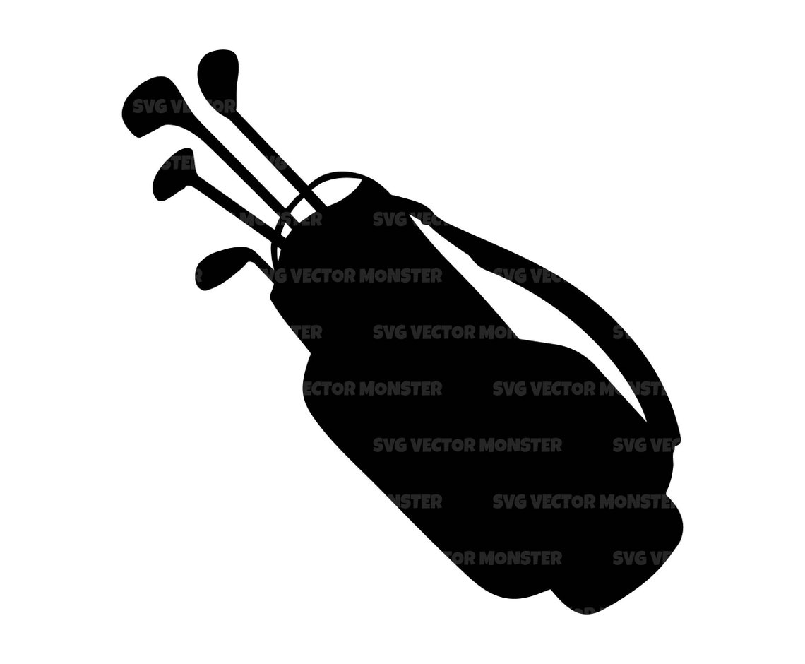 Golf Bag Svg, Golfer Staff Bag Svg, Golf Clubs Svg. Vector Cut File ...