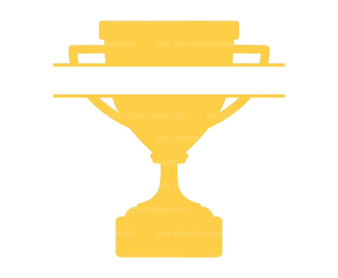 Trophy Monogram Svg, Reward, Award, Champion. Vector Cut File Cricut ...