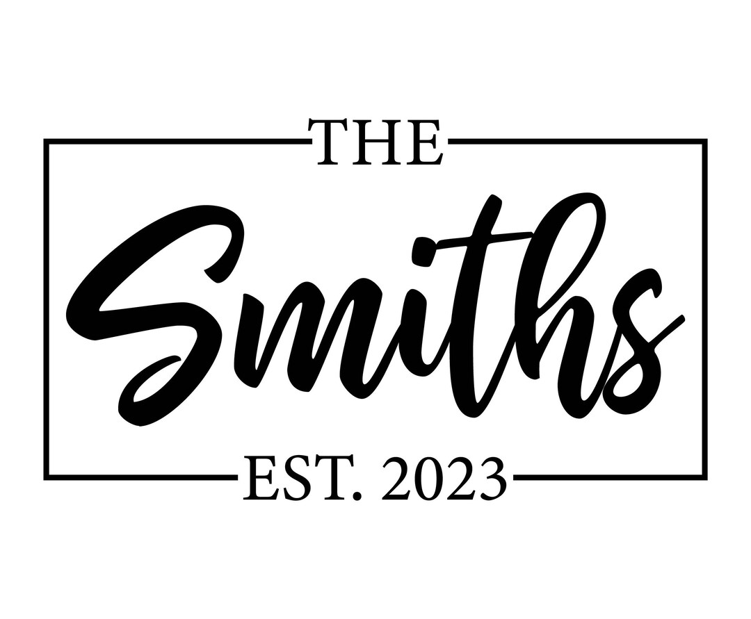 Custom Family Name Sign Svg, Personalized Last Name Sign Svg, Family ...