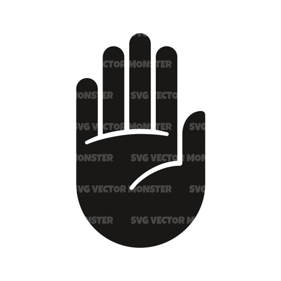 Stop Hand Svg Palm Svg Block Svg Vector Cut File for - Etsy Finland