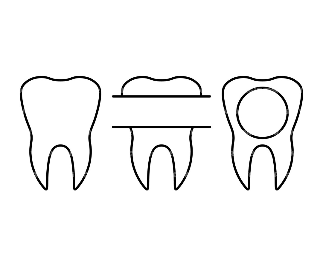 Tooth Svg Teeth Monogram Svg Dentist Svg. Dentist Logo Svg. - Etsy UK