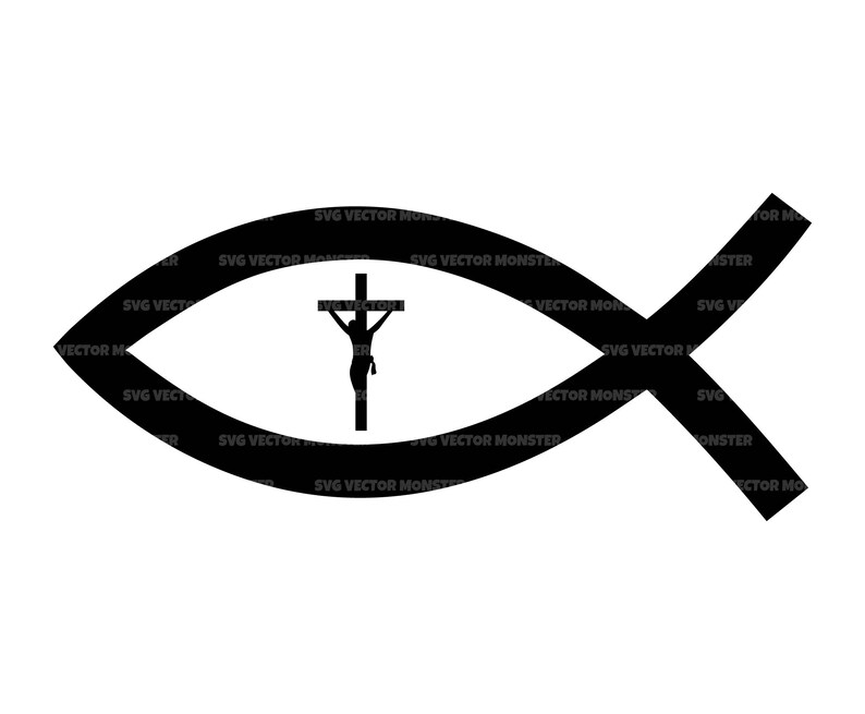 Christian Fish Svg Jesus Christ Svg Cross Svg God Fish - Etsy UK