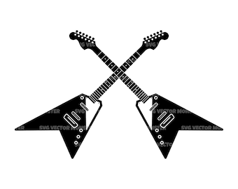 Flying V Guitar Svg - Etsy
