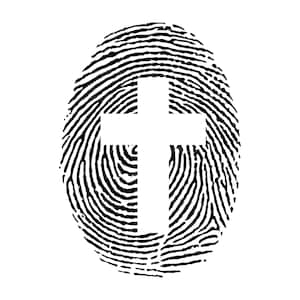 Finger Print Cross Svg - Etsy