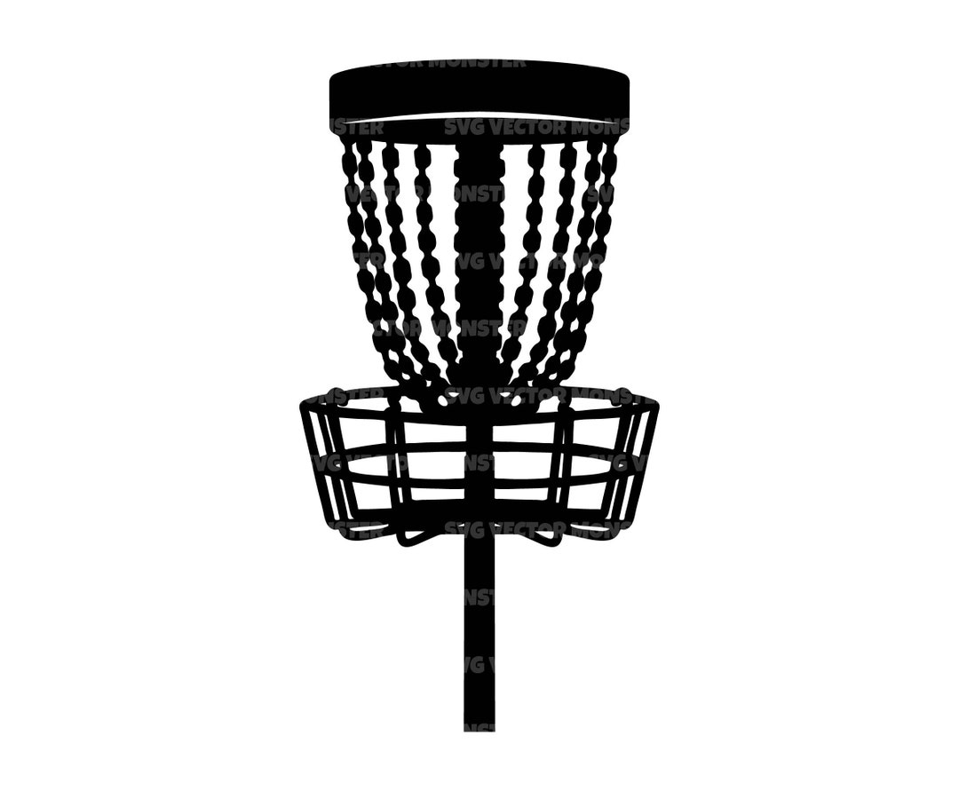 Disc Golf Svg, Disc Golf Basket Svg, Disc Golf Target Svg. Vector Cut ...