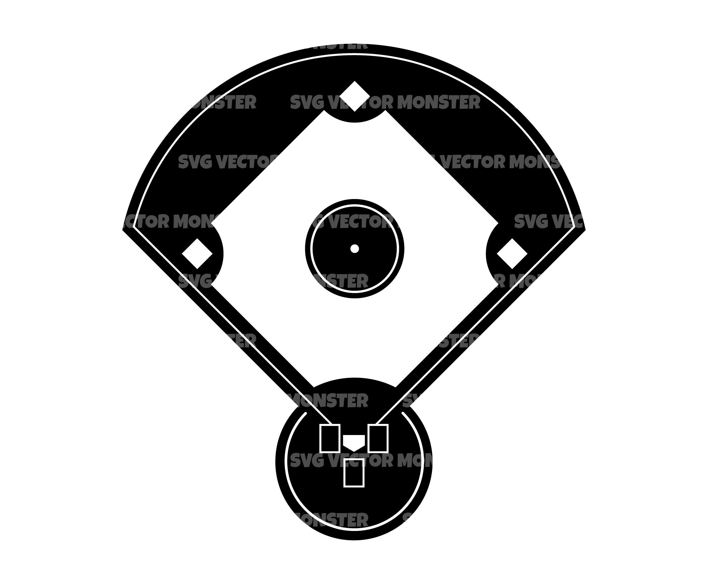 Baseball Diamond Field Svg. Vector Cut file for Cricut | Etsy Baseball Diamond Field Svg. Vector Cut file for Cricut | Etsy