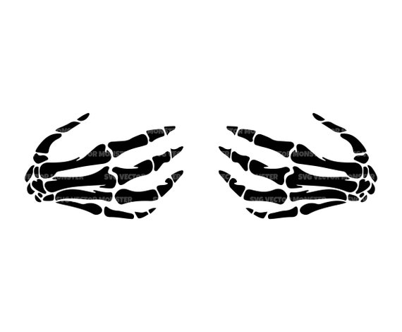 Skeleton Hand Svg Skull Hand Svg Halloween Svg. Vector Cut - Etsy