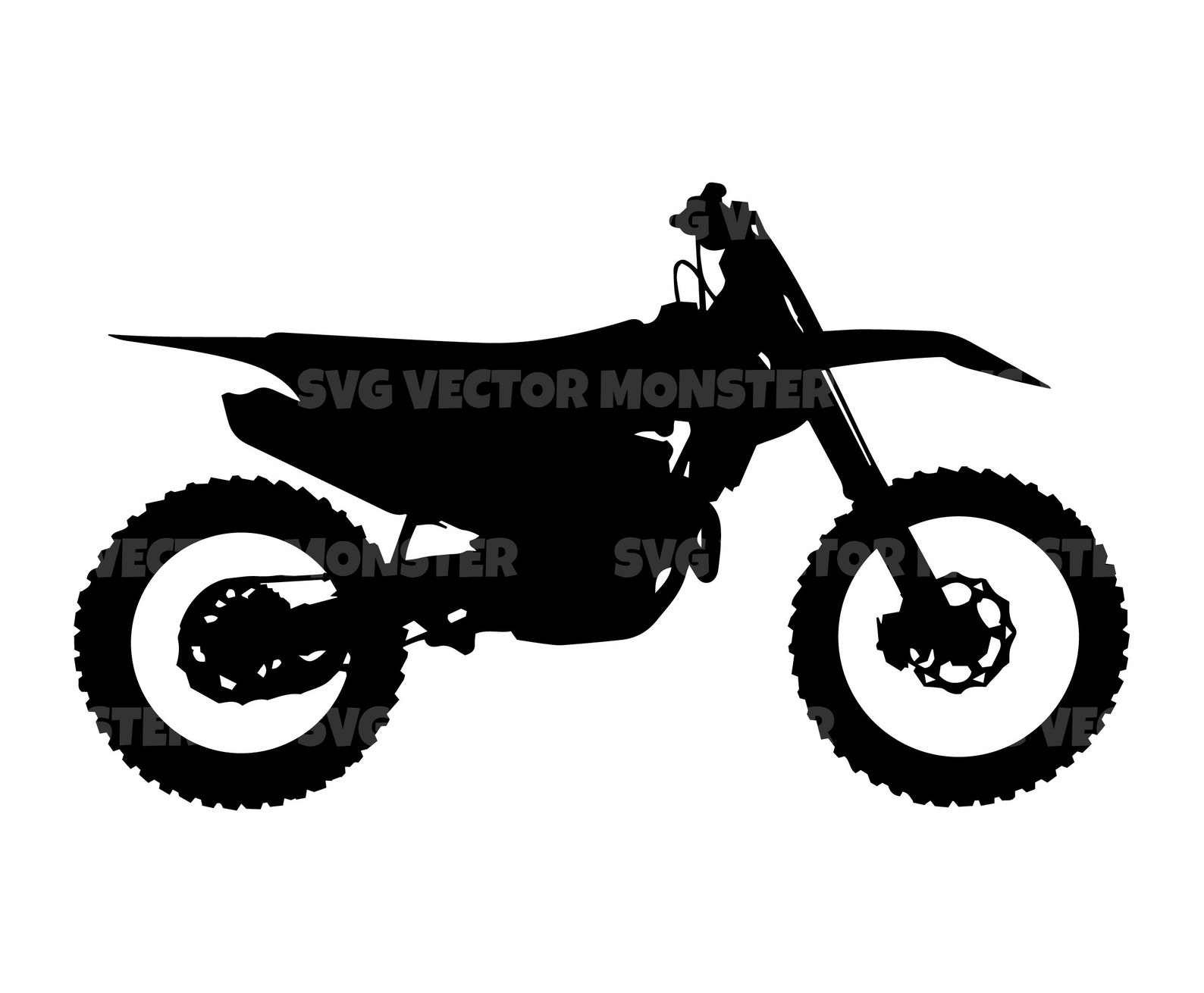 Motocross Bike Svg. Vector Cut File for Cricut, Silhouette, Pdf Png Eps ...