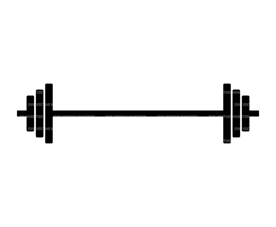 Barbell Svg, Weight Svg, Workout Svg, Bodybuilding Svg. Vector Cut File ...