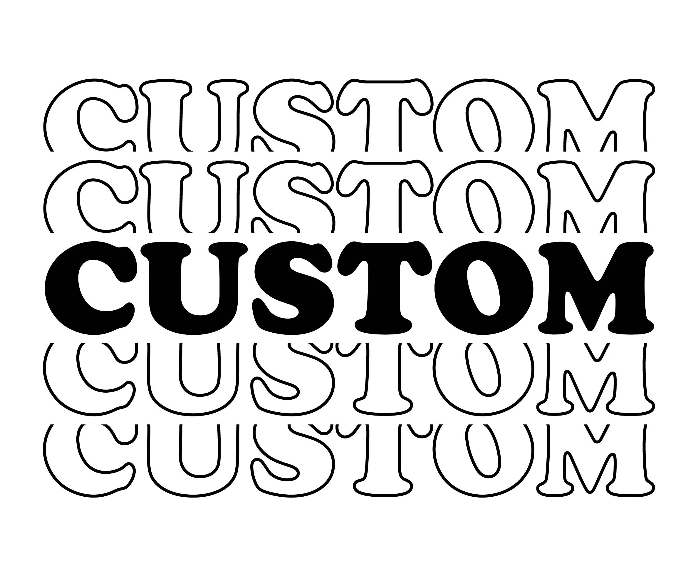 Custom Stacked Svg, Custom Mirror Text Svg, Personalized Text Svg, Echo ...