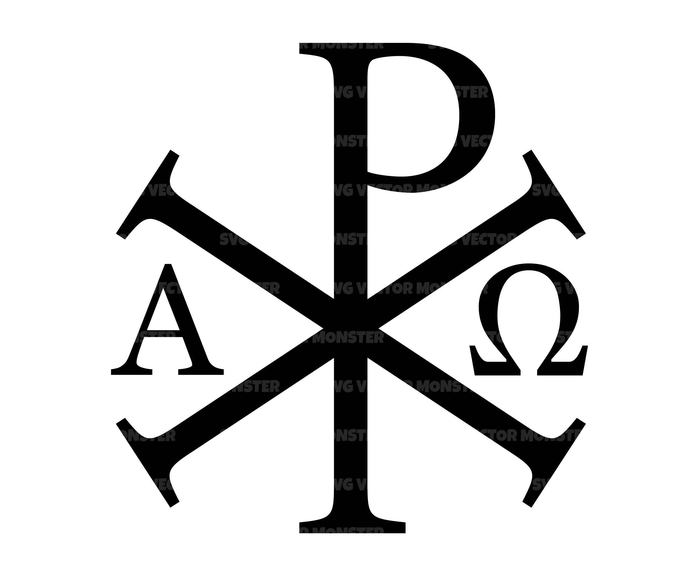 Chi Rho Svg, Alpha Omega Svg, Christian Symbol, Jesus, Catholic ...