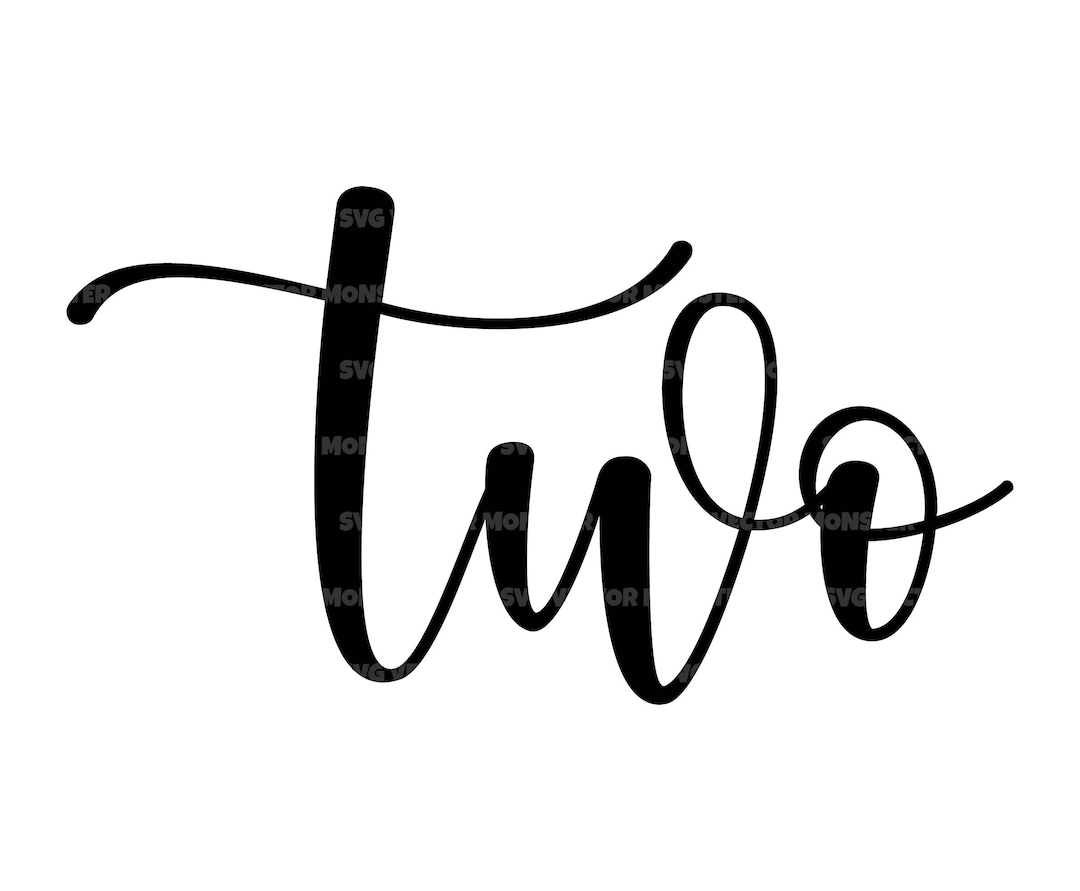 Two Svg, 2nd Birthday Svg, Second Birthday Svg, Baby Onesie Svg. Vector ...
