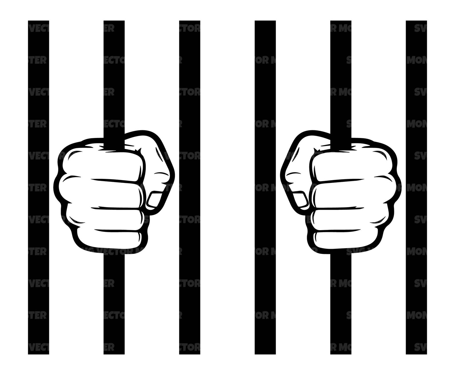 Prison Bars Svg, Jail Bars Svg, Jailed, Imprisoned, Black Bars. Vector ...