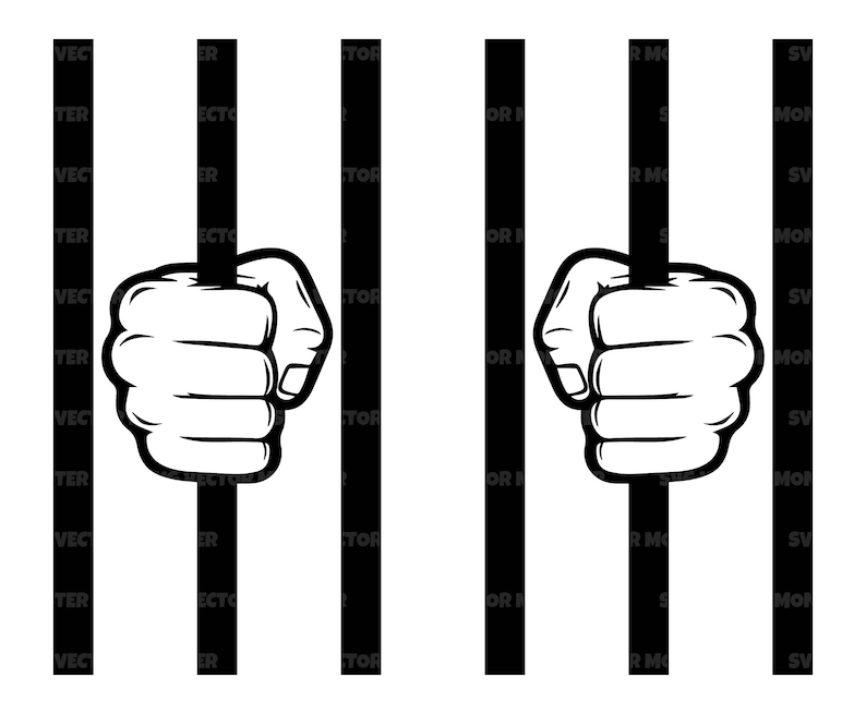 Prison Bars Svg Jail Bars Svg Jailed Imprisoned Black - Etsy UK