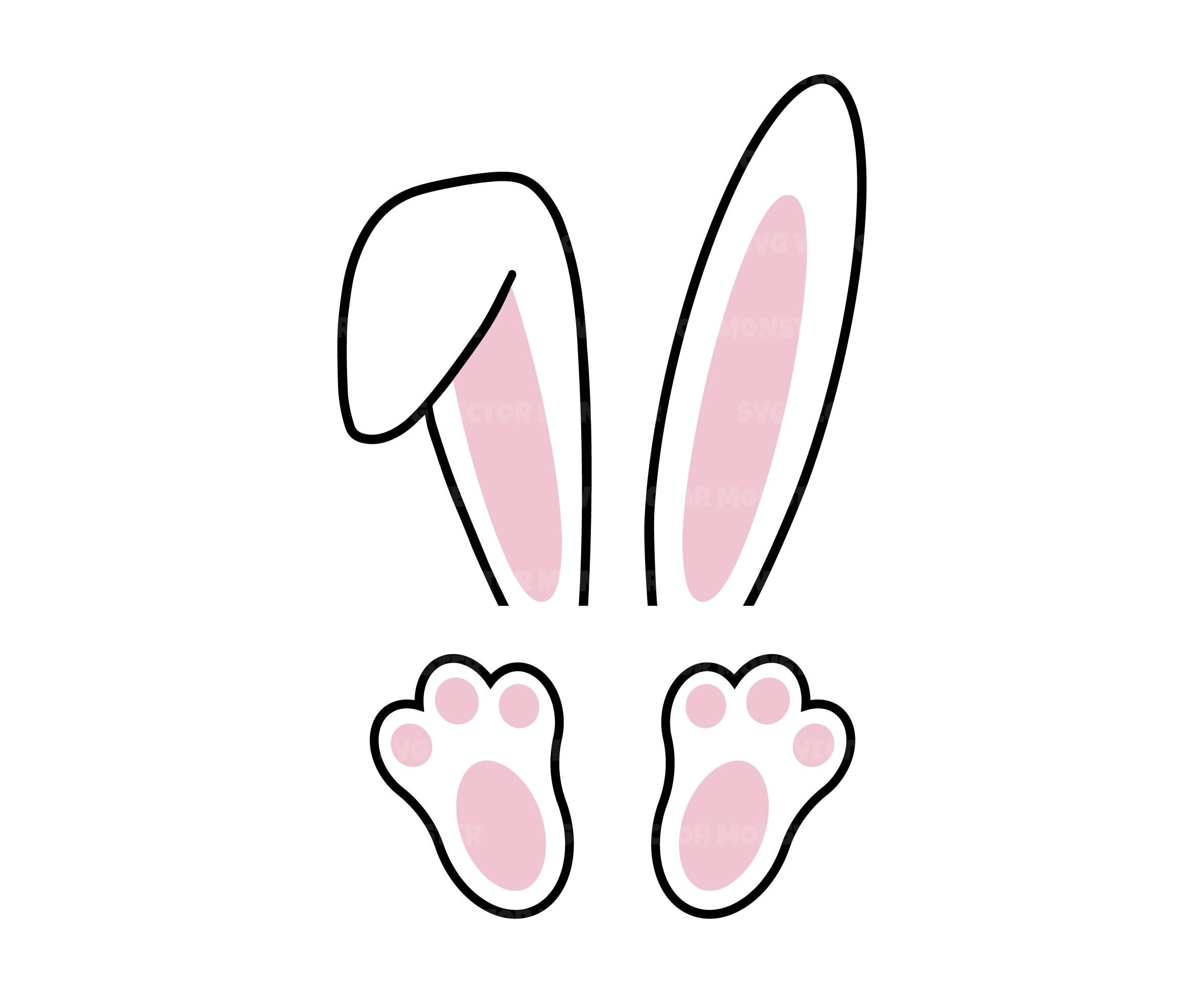 Easter Bunny Ears Svg Cute Bunny Foot Svg Rabbit Feet Svg - Etsy UK