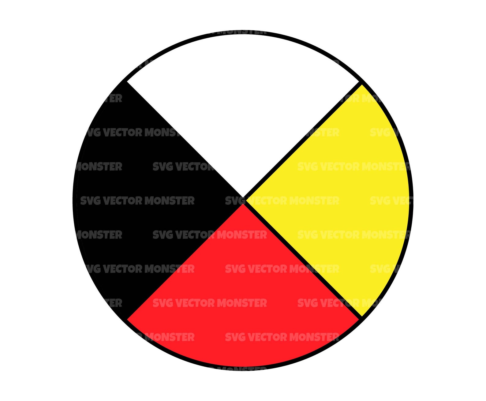 Indigenous Medicine Wheel Svg, Wheel of Life, Native America. Vector ...
