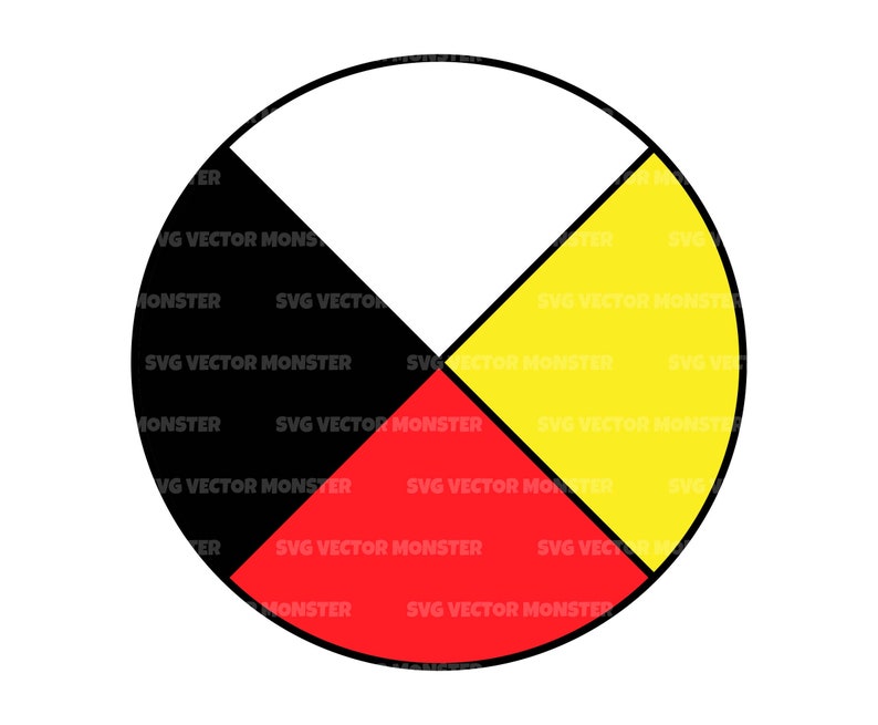 Indigenous Medicine Wheel Svg, Wheel of Life, Native America. Vector ...