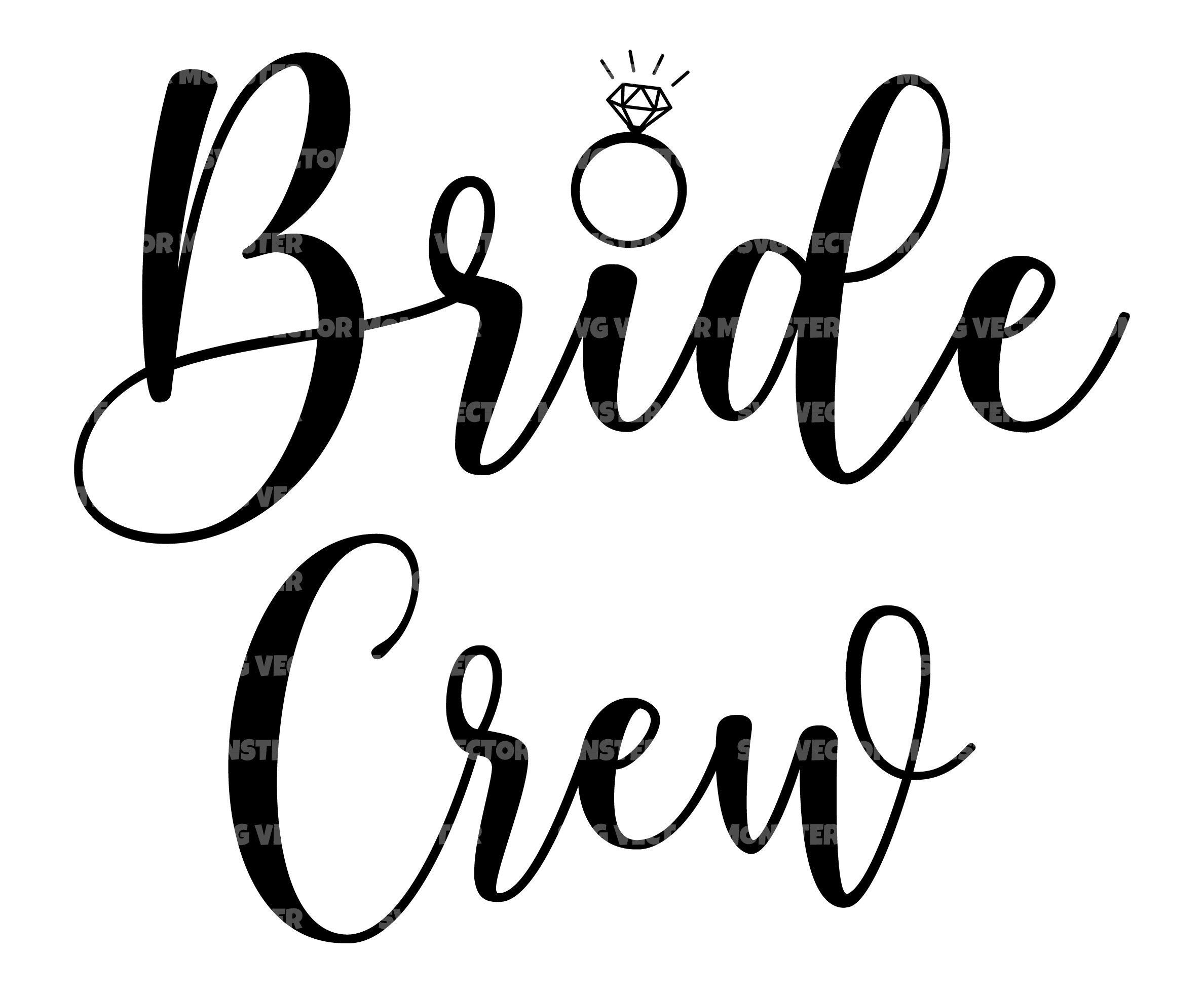 Bride Crew Svg Bride Squad Svg Bride Team Svg Bride Tribe | Etsy