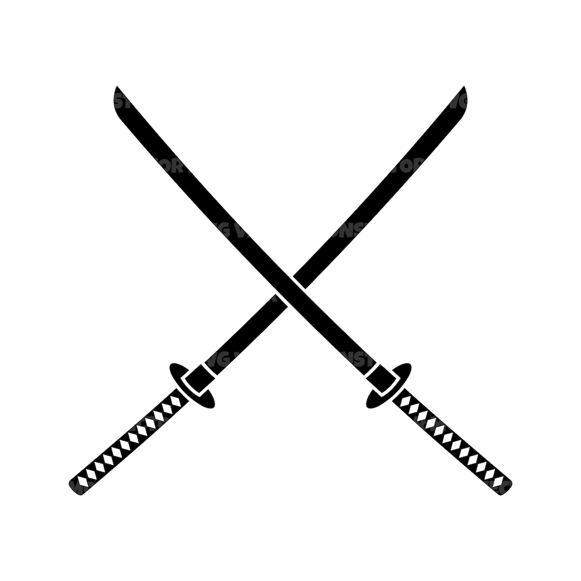 Katana SVG, Samurai Schwert, Vektordatei für Cricut, Silhouette, Pdf ...