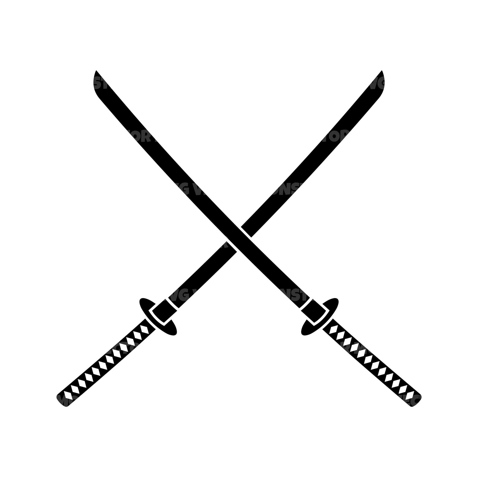 Katana Svg Samurai Sword Svg Vector Cut File for Cricut - Etsy Ireland