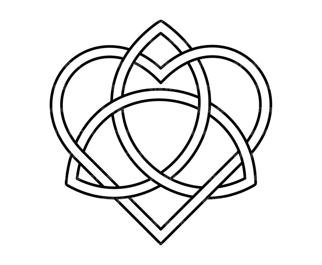 Celtic Heart Knot Svg, Triquerta Svg, Celtic Love Knot Svg, Valhalla ...