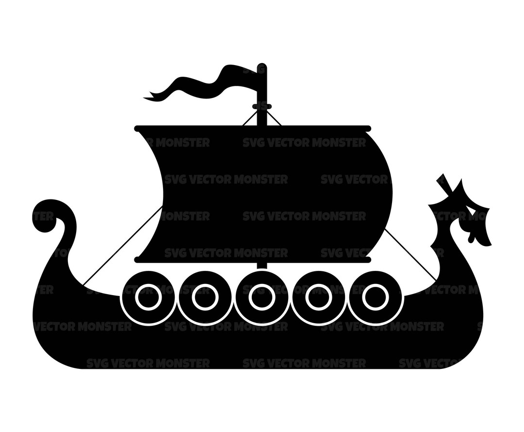 Viking Ship Svg, Viking Boat Svg, Viking Vessel, Valhalla, Nordic ...