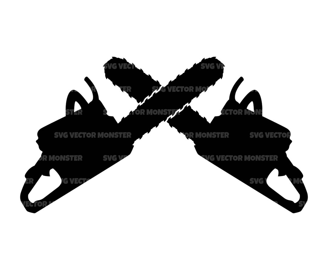 Crossed Chainsaws Svg, Lumberjack Svg, Logging Svg, Woodcutter. Vector ...